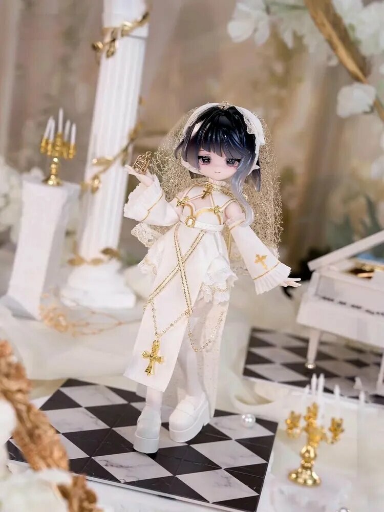 LEI-Doll Одежда для кукол Ob11 с 8 минутами 12 минут 17 см, костюм bjd + Обувь для куклы Коллекционная одежда для шарнирных кукол Эксклюзивная серия 2025
