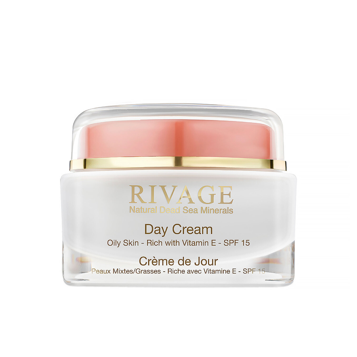 RIVAGE Day Cream with Vitamin E for Oily Skin - SPF15 Крем для лица дневной с витамином Е для жирной кожи SPF15 50 мл