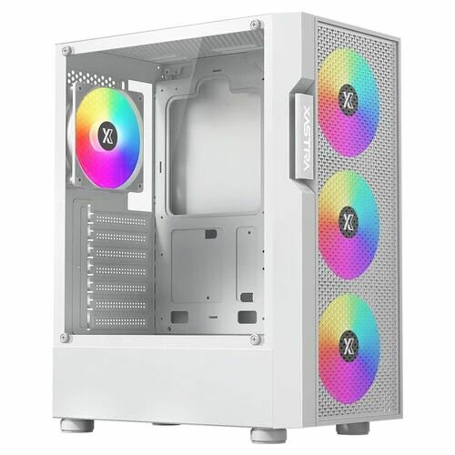 Компьютерный корпус XASTRA A302 (A302-WH-FC120FRGB-4F-GL) белый - Midi Tower, ATX, USB 2.0 Type-A, USB 3.2 Gen 1 Type-A