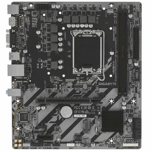 Материнская плата GIGABYTE H810M H - LGA 1851, Intel H810, 2xDDR5-6400 МГц, 1xPCI-Ex16, 1xM.2, Micro-ATX
