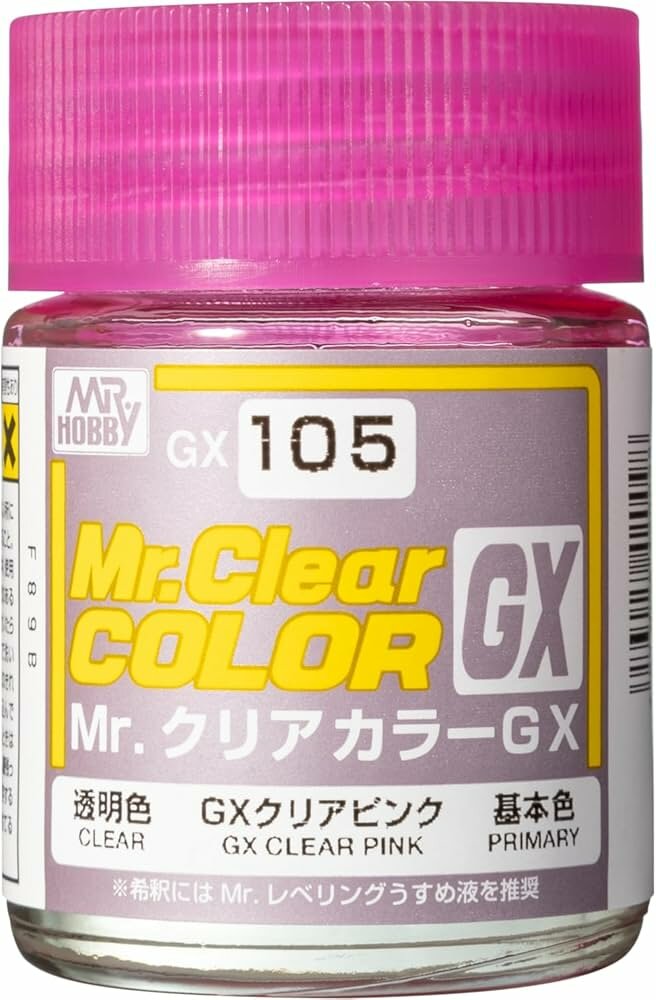 GX105 краска художественная т. м. MR.HOBBY 18мл Clear Pink