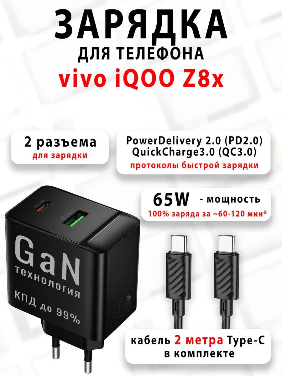 Зарядное устройство для телефона vivo iQOO Z8x