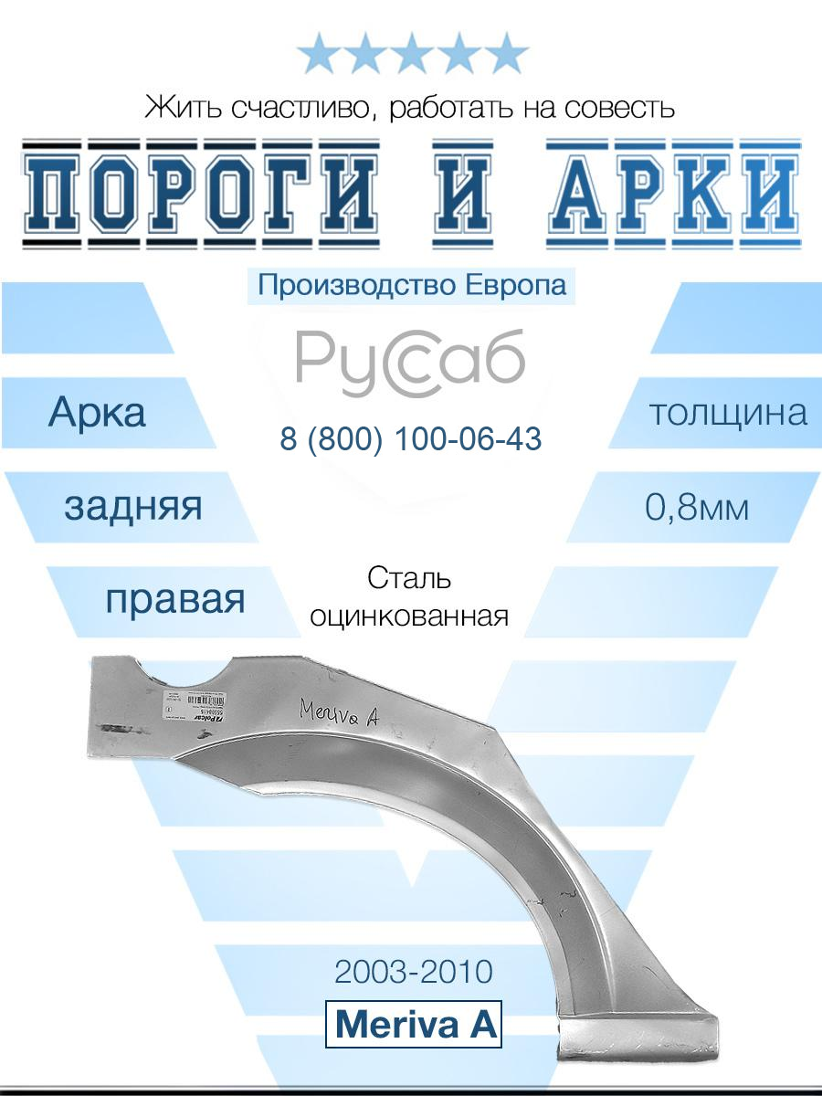 Арка правая для Opel Meriva A 2003-2010 (Polcar)