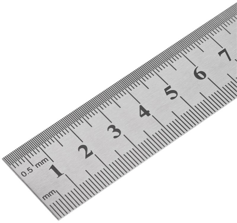 Линейка нержавеющая 300х28мм FIT 19003