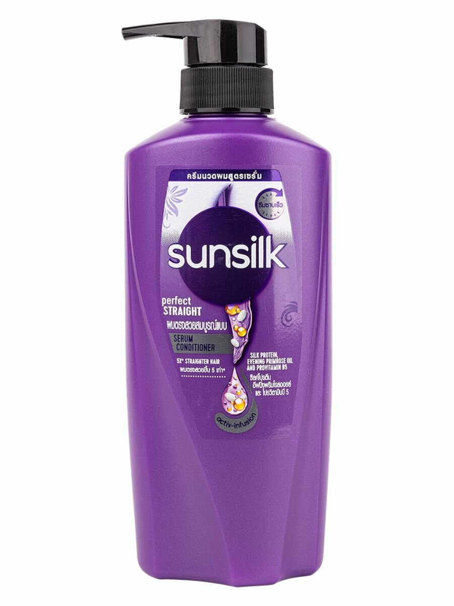 Кондиционер для гладкости волос с протеинами шёлка Sunsilk, 350 мл