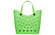 Сумка BALENCIAGA, фактура перфорированная, зеленый,