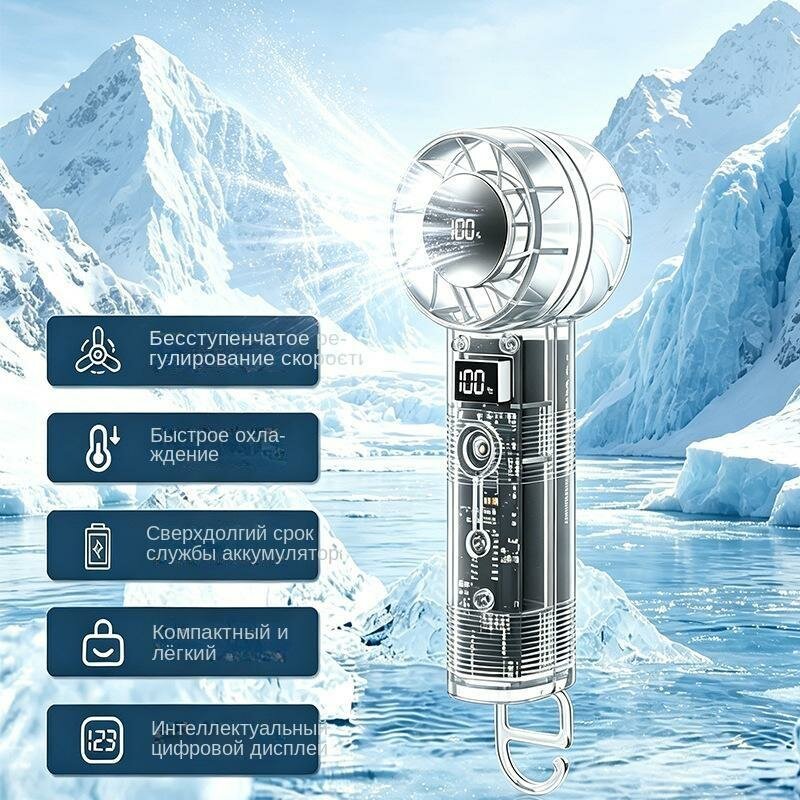Портативный вентилятор, usb, бесшумный, для защиты от ветра, портативный, для улицы, красный