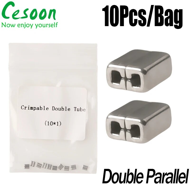 Cesoon 10 шт. ортодонтических крючков для брекетов из нержавеющей стали Double Parallel