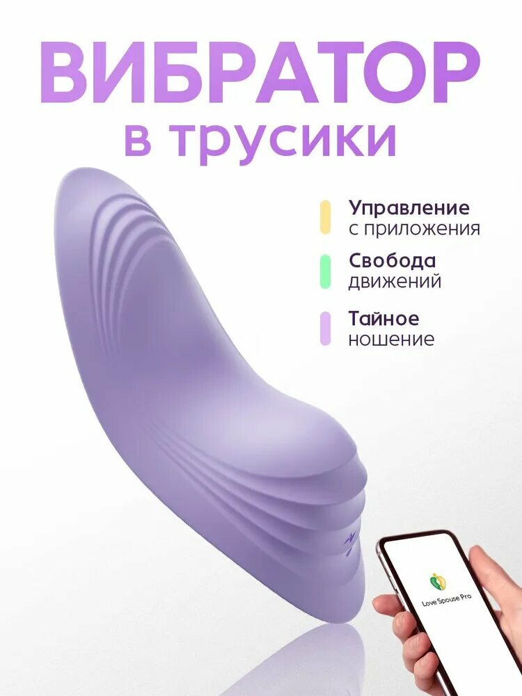 Смарт-вибратор в трусики, для стимуляции клитора, управление с телефона