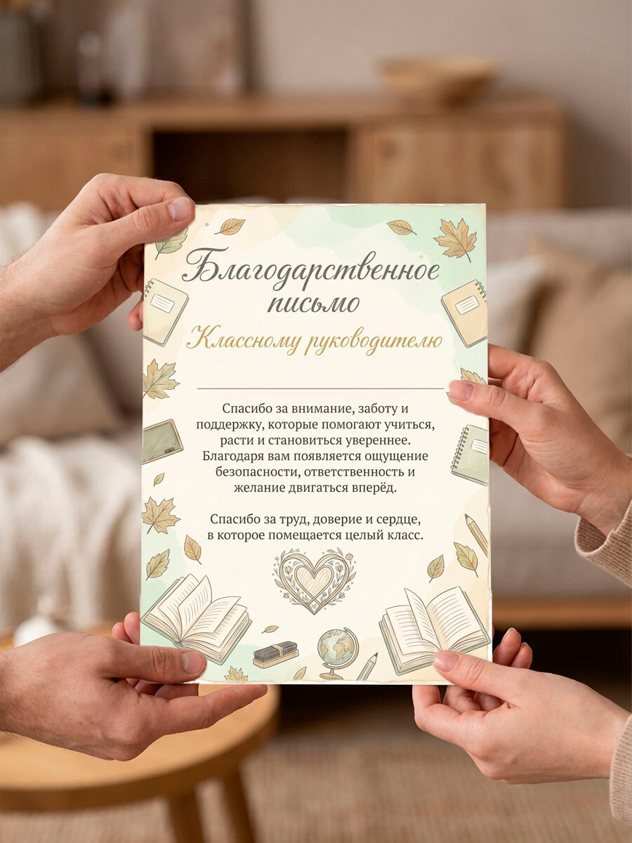 Благодарность классному руководителю — фото 1