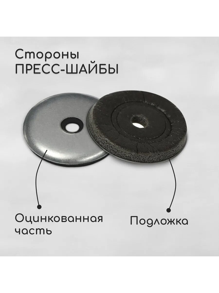 Набор оцинкованных пресс-шайб для крепления