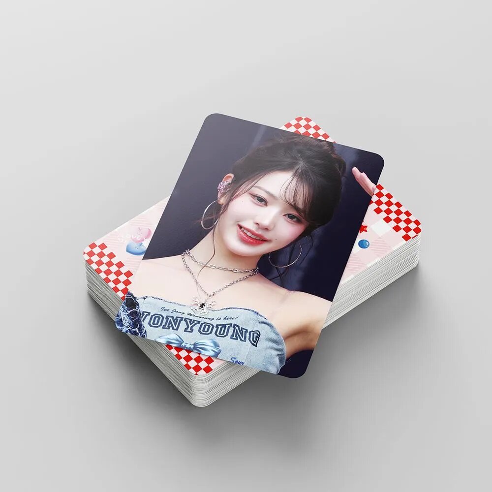 K-POP Kарточки WONYOUNG IVE 55 шт. WONYOUNG 2024 SOLO Карты Кпоп Айв Плакат фотокарта