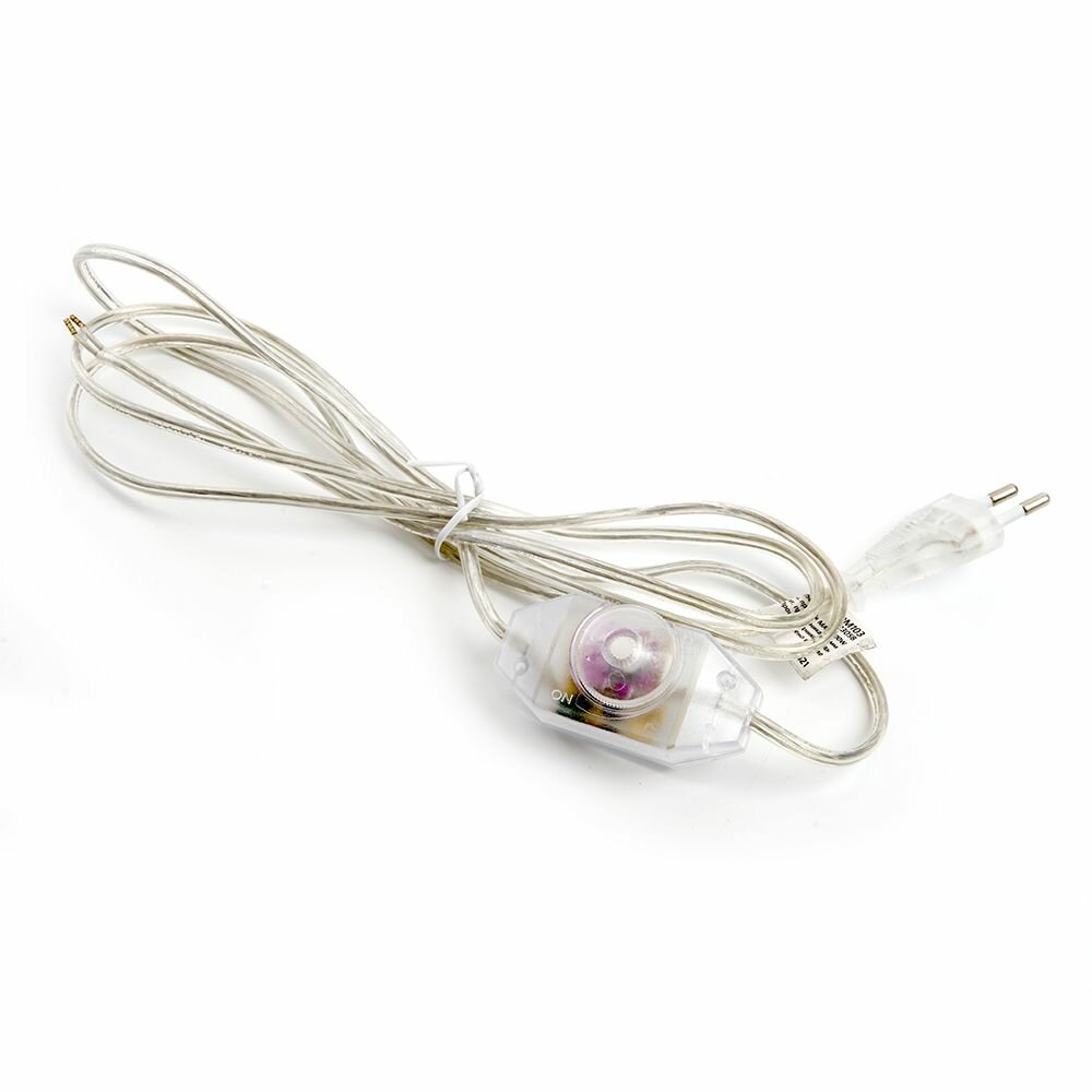 Сетевой шнур с диммером 230V 2м, прозрачный, DM103-200W FERON, 23058