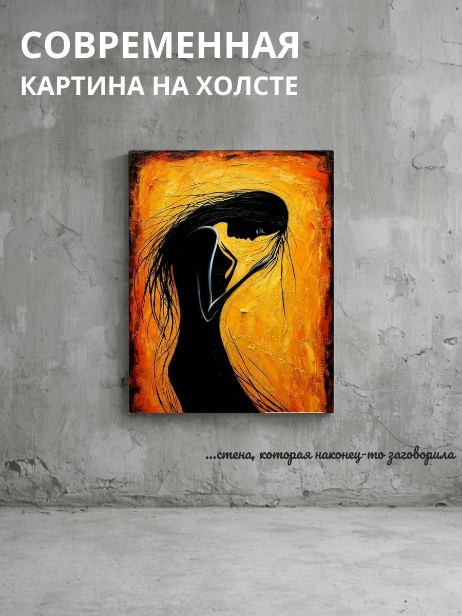 Картина на холсте Абстрактная женщина 60x80 см