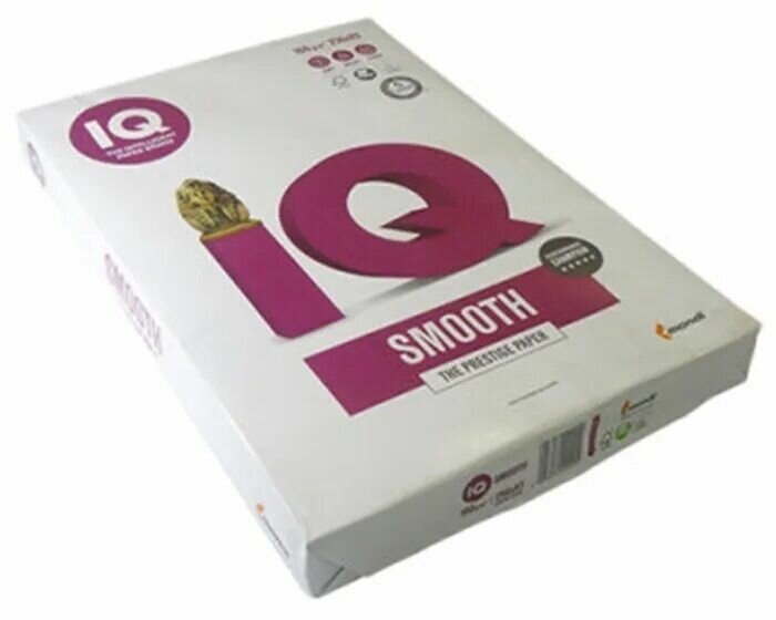 Бумага IQ Smooth А4 160g/m2 250л супер белая А+ the prestige paper Mondi многофункциональная офисная