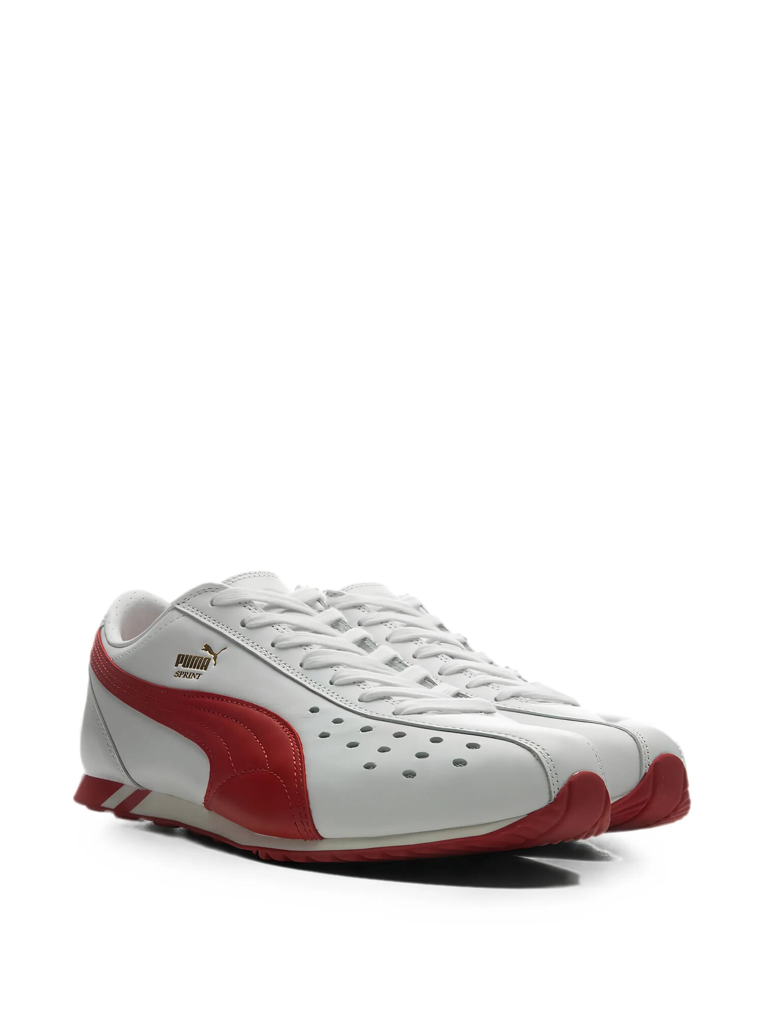 Кроссовки PUMA Sprint perforated sneakers, размер 9.5 US, белый — фото 1