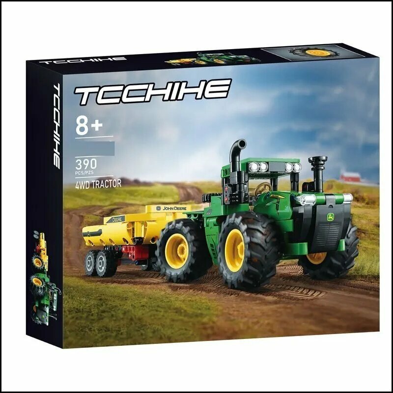 Конструктор Трактор John Deere 9620R 4WD Tractor Сопоставим С Technic 42136