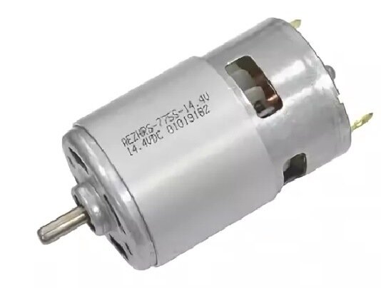 Двигатель / Мотор для шуруповерта 14.4V Metabo, Bosch, Интерскол, PIT, Sturm (вал-3мм. корпус-37.5мм)