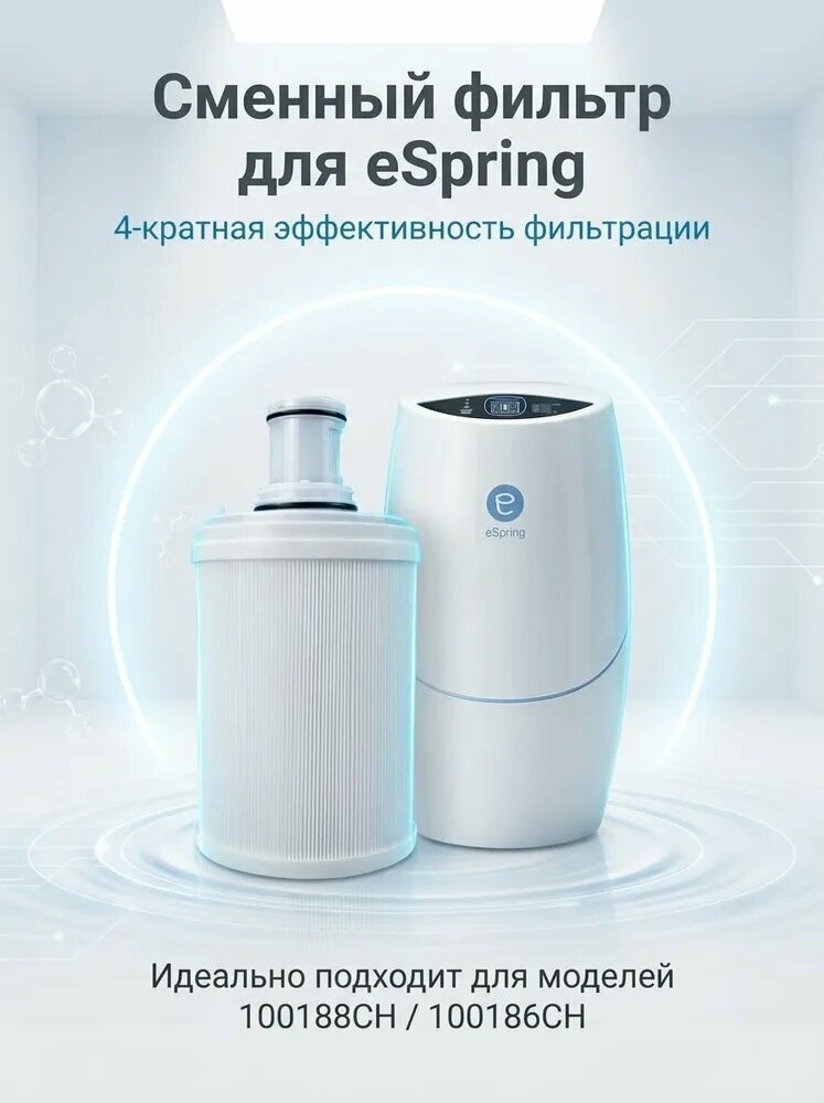 Фильтр для воды для очистителя eSpring высокоэффективный для удаления вредных примесей