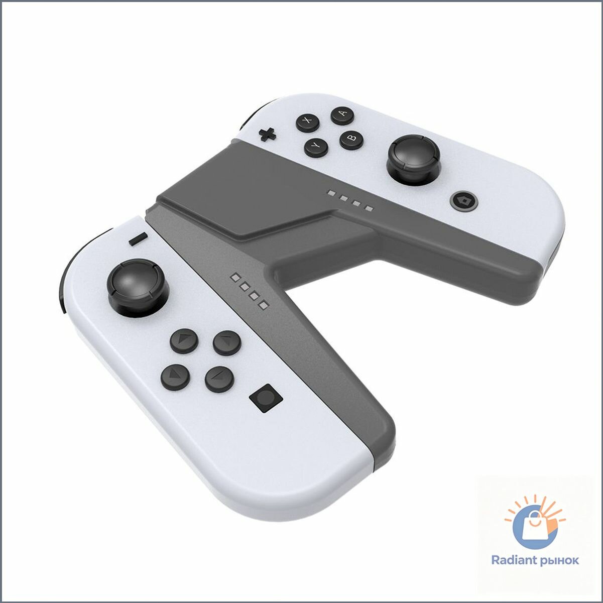 Зарядный держатель для ручек Joy-con, черный, в комплекте кабель Type-C