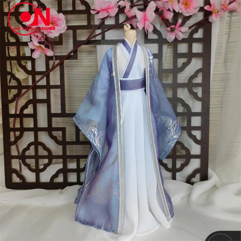 Костюмы в древнекитайском стиле 1/6 для куклы BJD 30 см Светло-голубой, 05