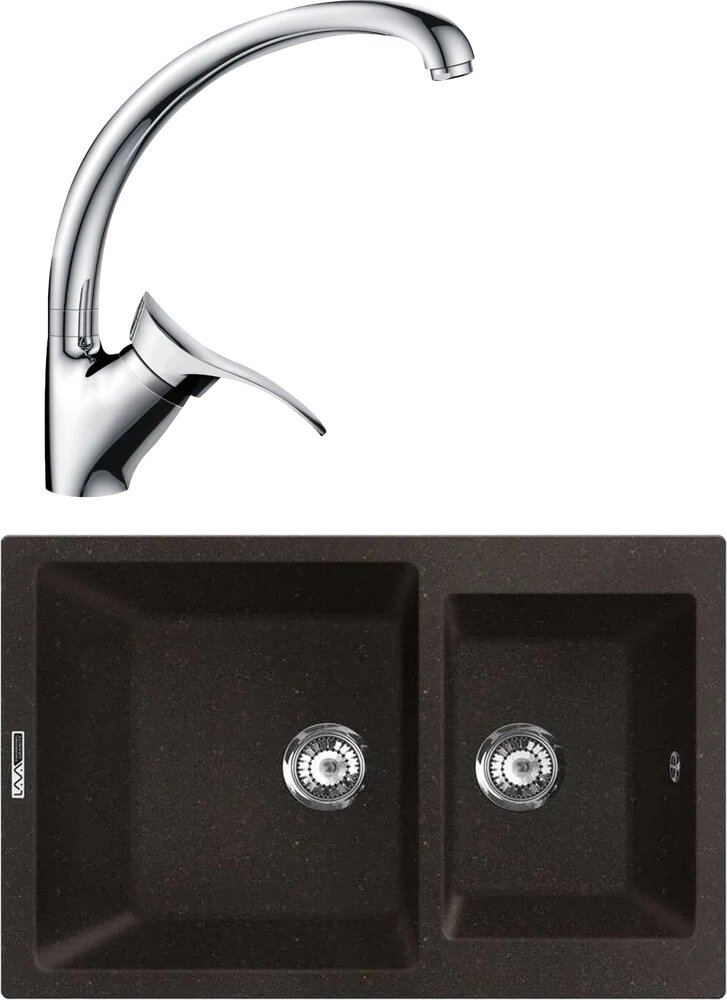 Комплект Мойка Lava D3. LAV / Смеситель SG01 CR, chrome
