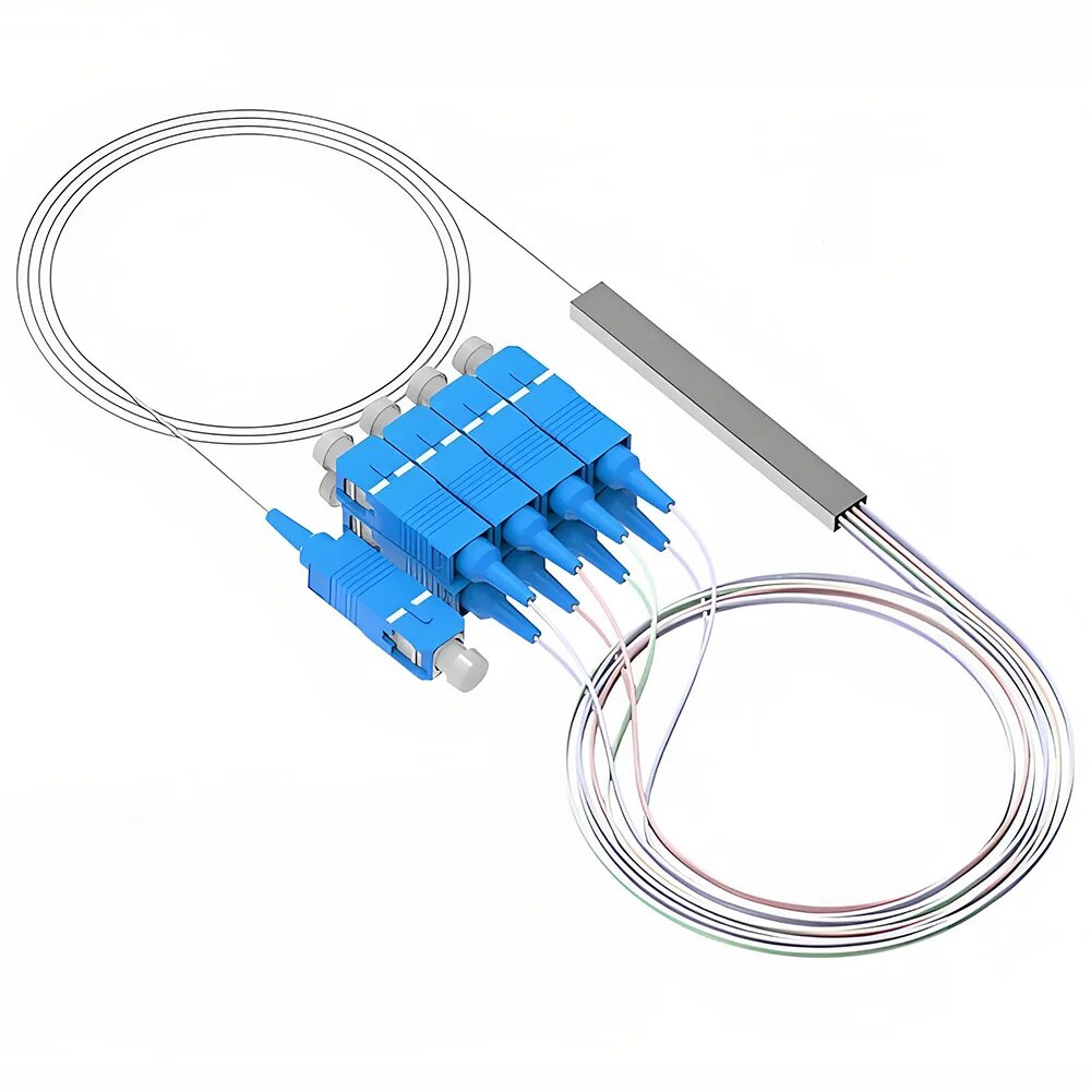 Оптический сплиттер PLC 1x2, 1x4, 1x8, 1x16 FO-FOS-M-02-SC-U