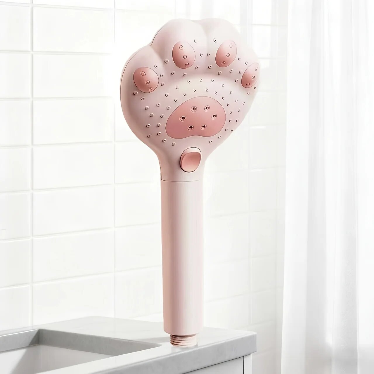 Душевая лейка IOUHAPPY кошачья лапка 3 режима Pink
