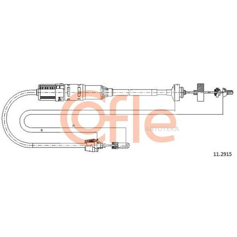 Трос сцепления COFLE 92112915
