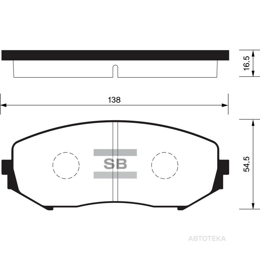 Колодки тормозные дисковые передние SANGSIN BRAKE SP1416 SZ Escudo TD#4W 05-, GrandVitara JB416X;