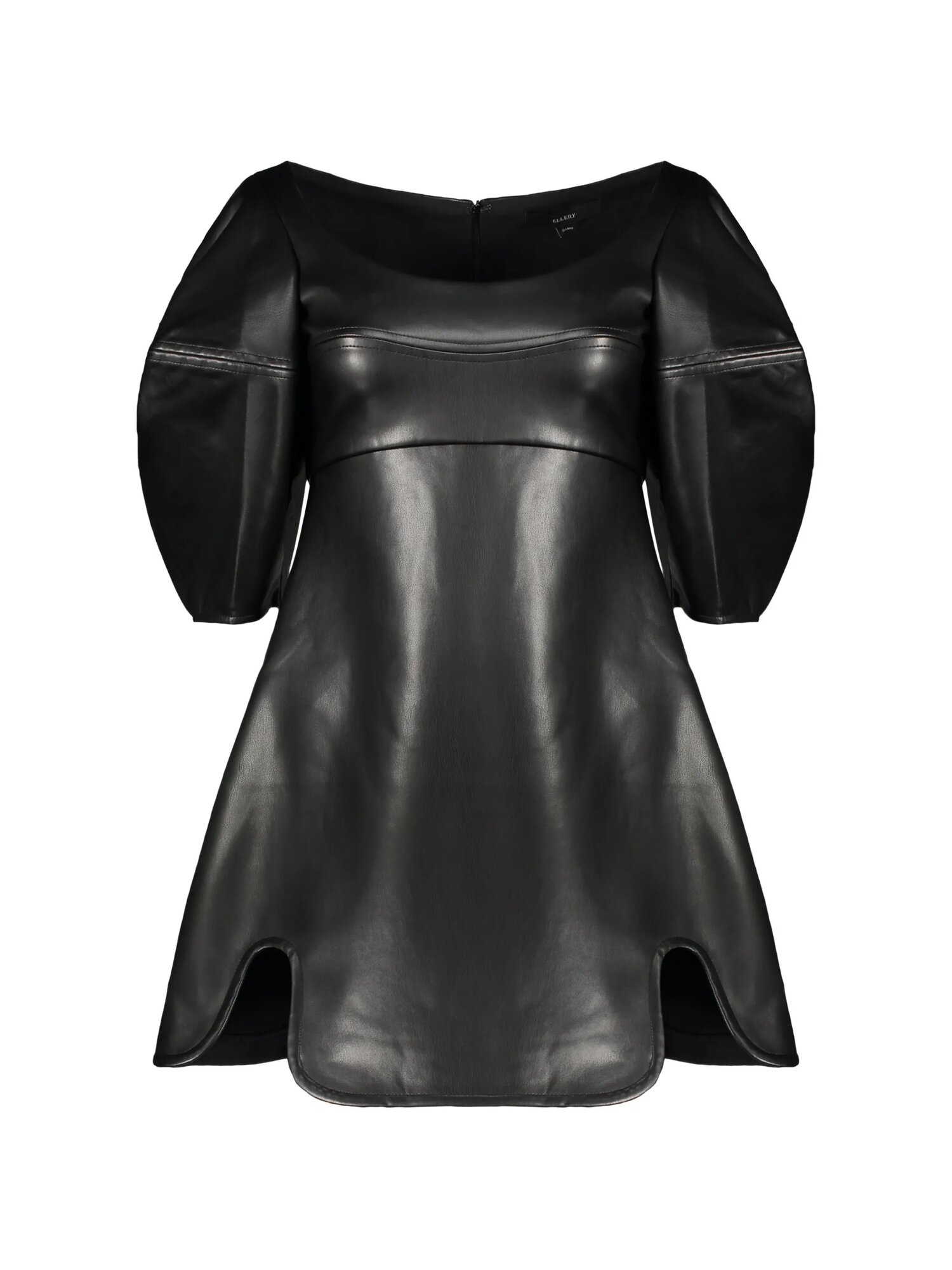 Платье Puff-sleeve flared mini dress