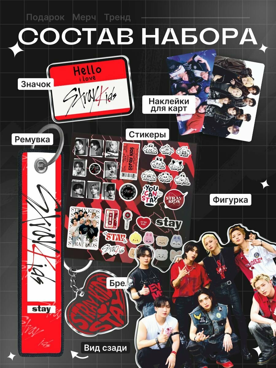 Подарочный набор бокс кпоп Stray Kids