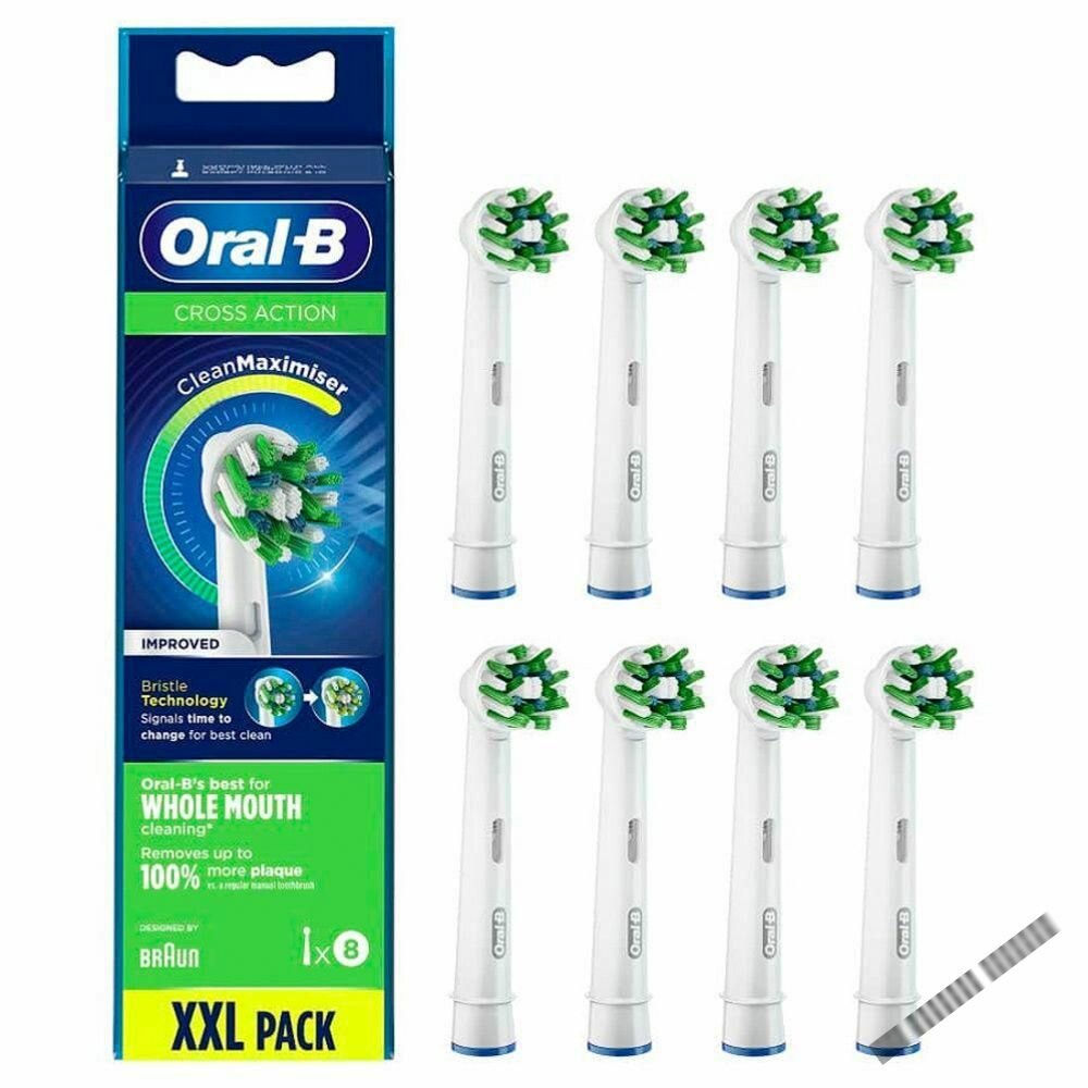 Насадка для электрической зубной щетки Oral-B EB50RB-8 Cross Action CleanMaximizer NEW