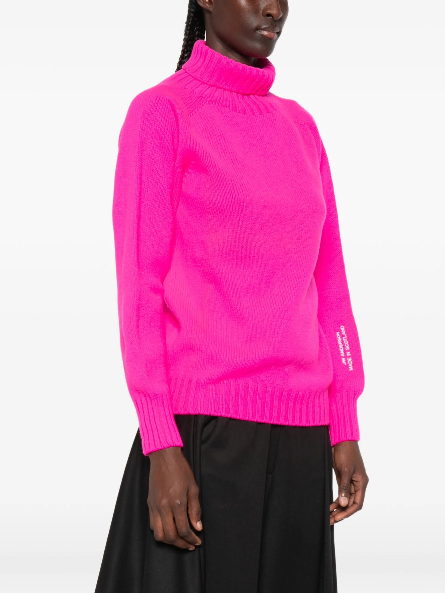 Свитер JW Anderson Roll-neck ribbed-trim sweater, размер 8, , розовый — фото 1