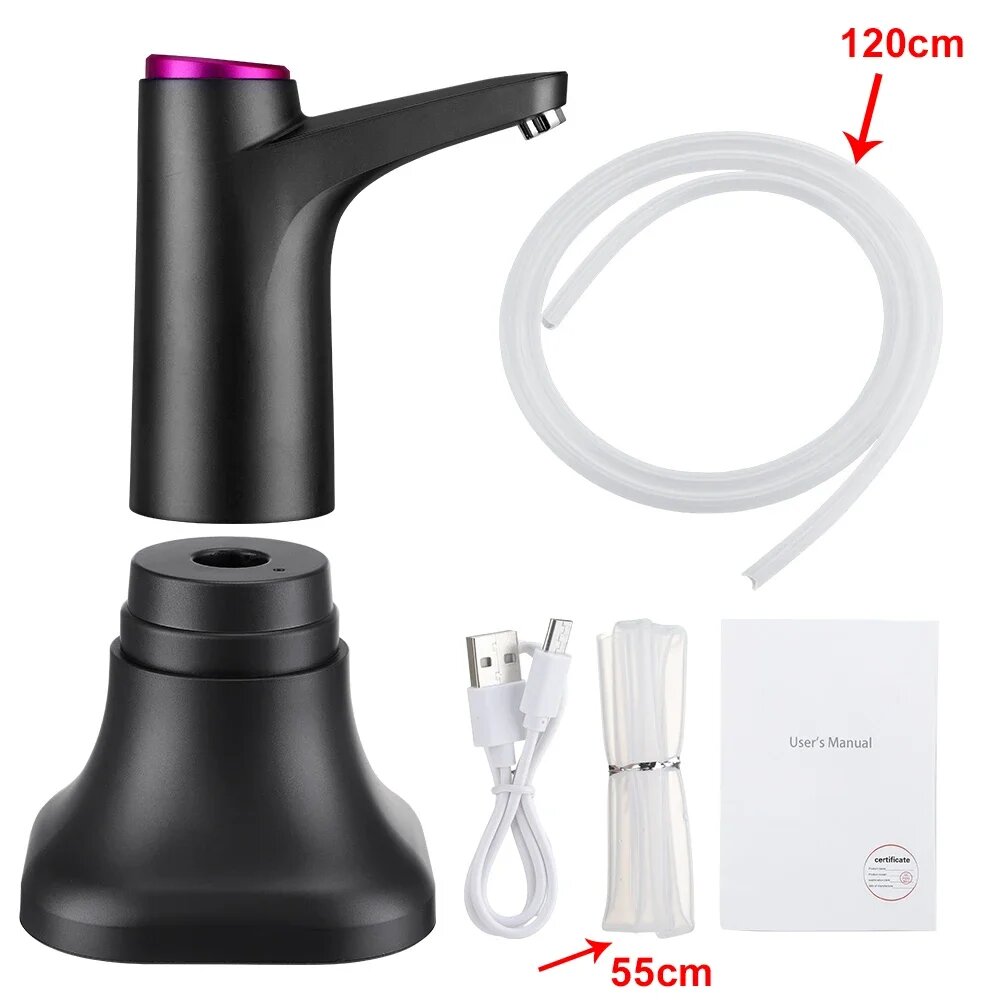 Автоматический электрический диспенсер для воды Черный, a set USB