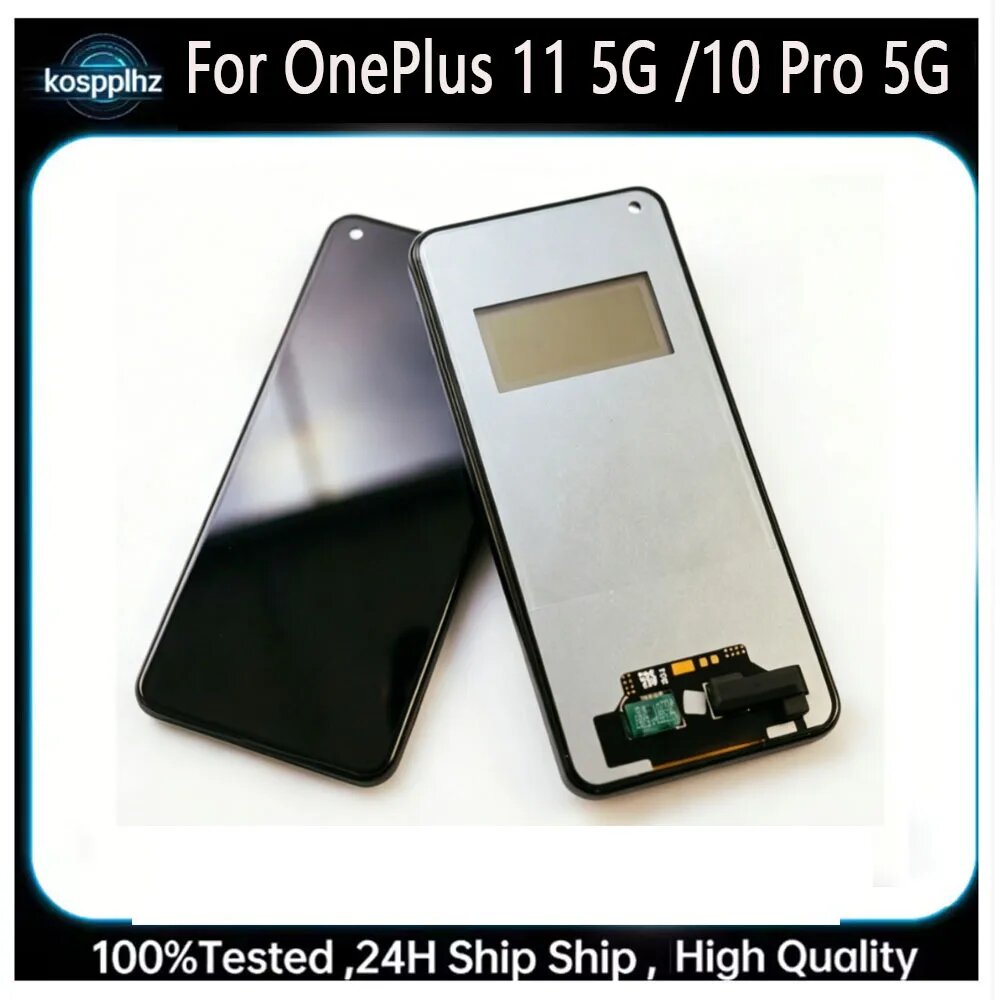 TFT-дисплей без сканера отпечатков пальцев для OnePlus 11 5G, 10 Pro 5G, сенсорный For OnePlus 11