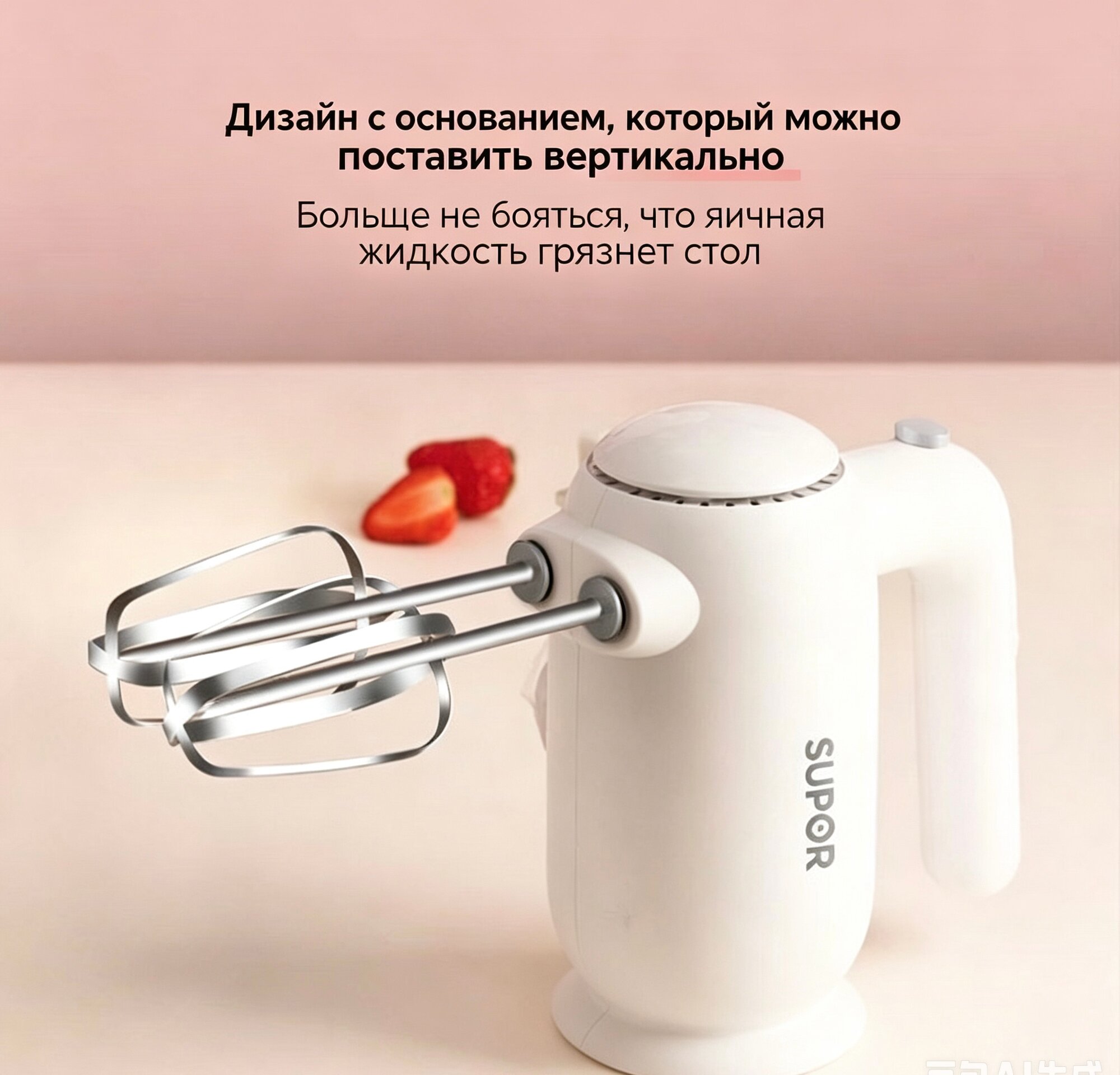 Ручной электрический миксер Supor для взбивания яиц и крема, для домашней выпечки