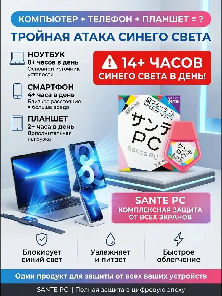 Глазные капли SANTE PC 12 мл