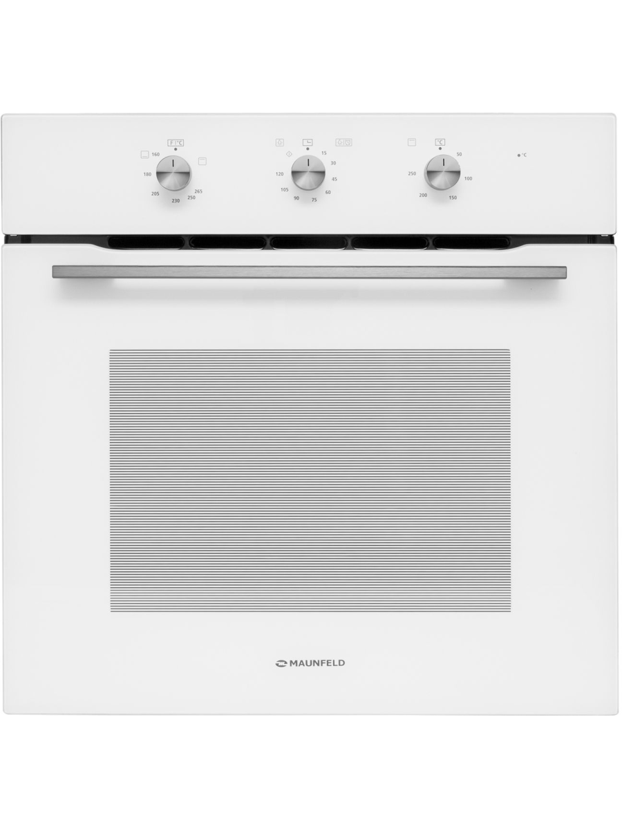 Духовой шкаф газовый Maunfeld MOGS703W, 70л, 3 программ, белый