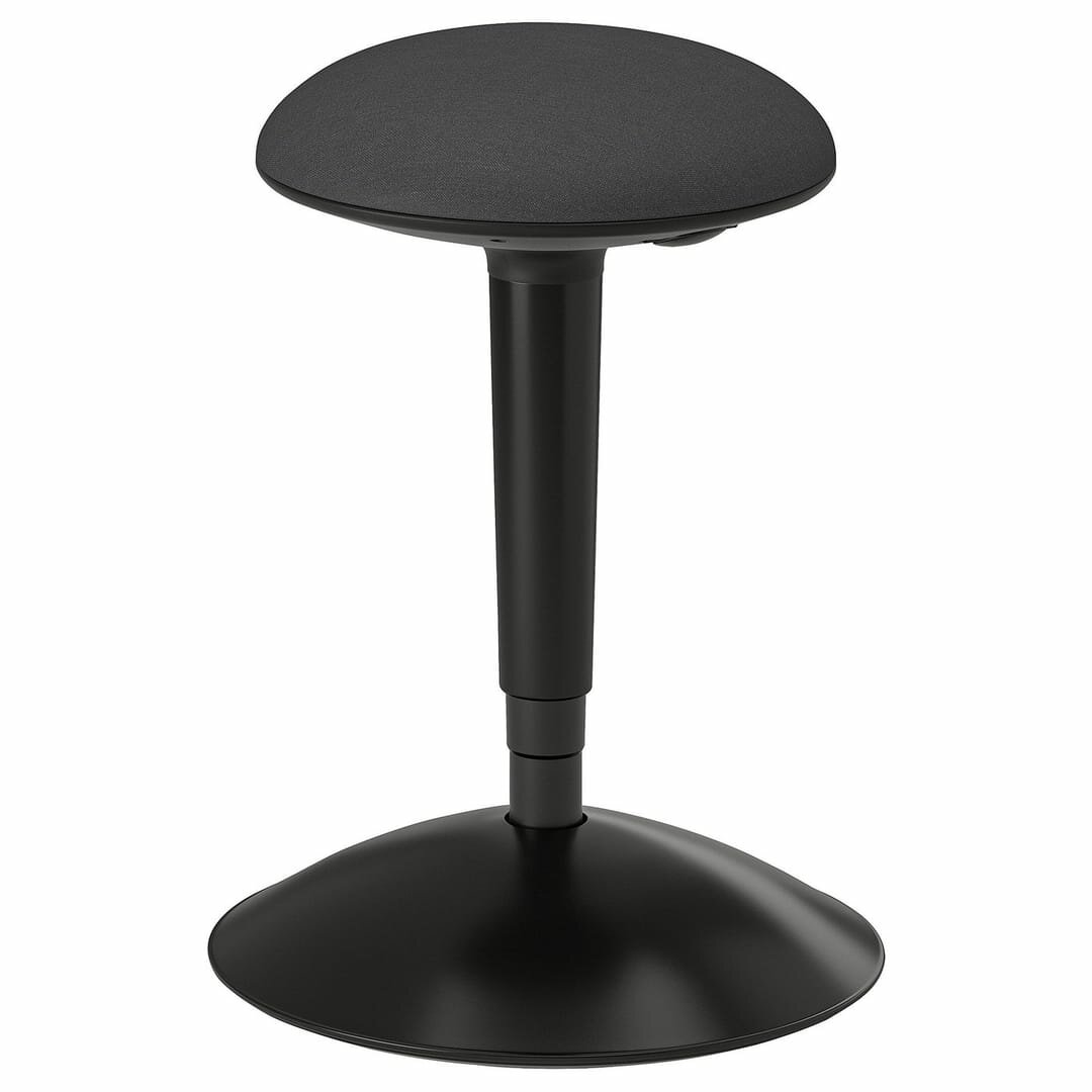 Офисное кресло IKEA NILSERIK, черный, Vissle темно-серый 904.918.95