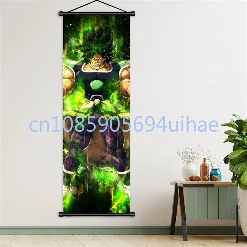 Постер Dragon Ball, Броли, холст Scroll painting5, 50X150cm(20X59inch)