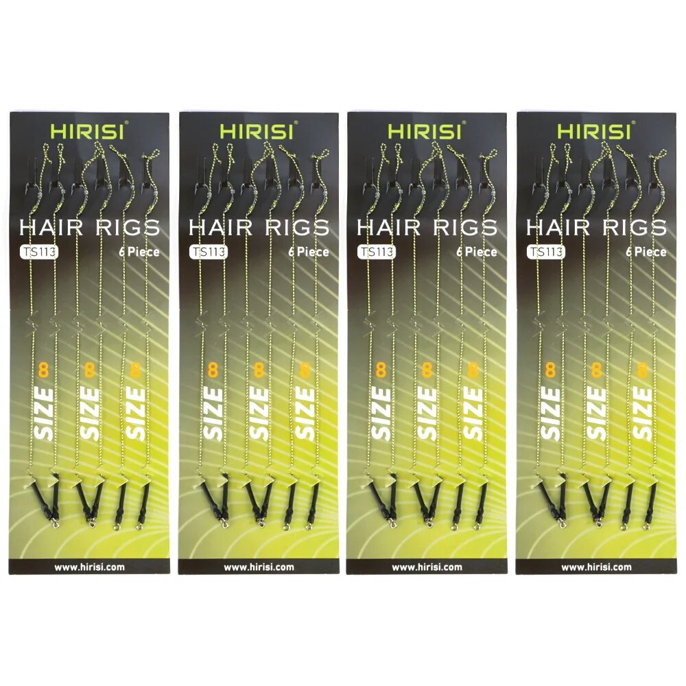 Hirisi TS113 оснастки для ловли карпа 24 шт. 24Pcs Size 8
