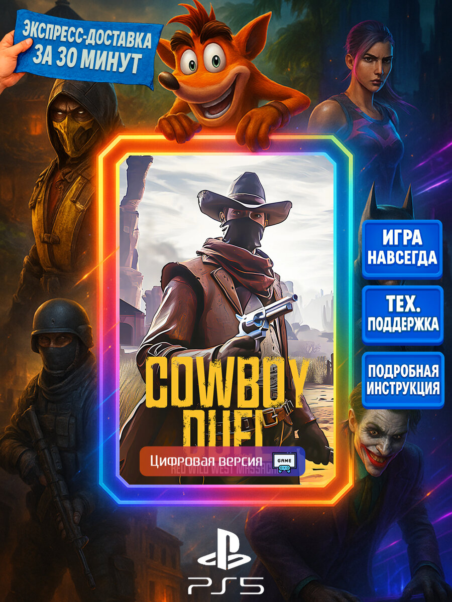 Cowboy Duel: Red Wild West Massacre PS5 | Моментальная доставка | Английский язык | Единоборства