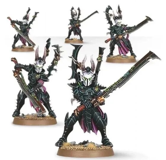 Dark Eldar Incubi Warhammer 40K Смоляная модель (не собрана, не окрашена)