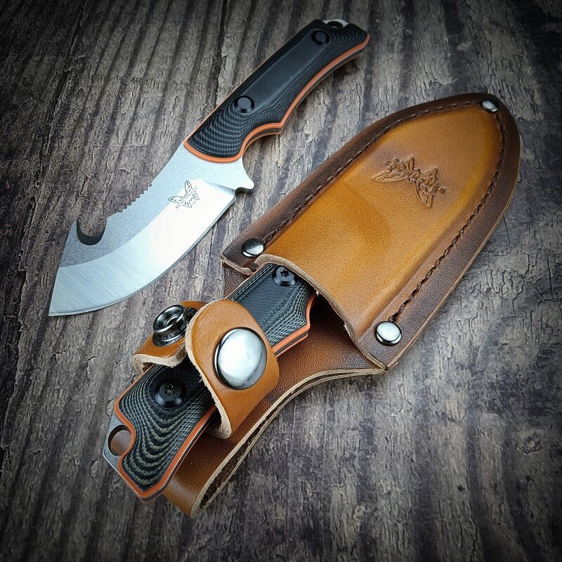 Benchmade15018 Тактический прямой нож с острым лезвием высокой твердости, для рыбалки, резки верёвок и выживания