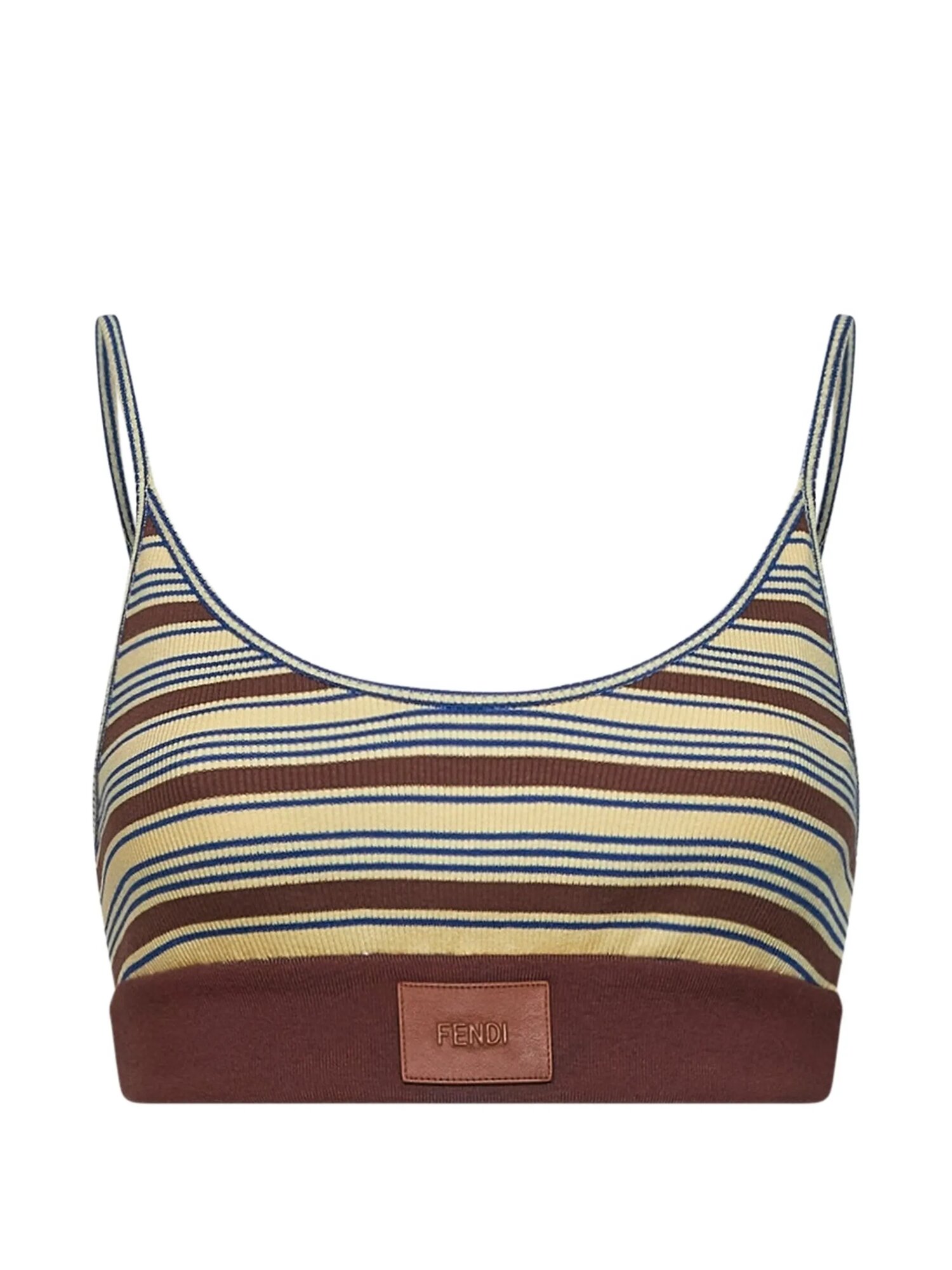 Топ Striped ribbed top