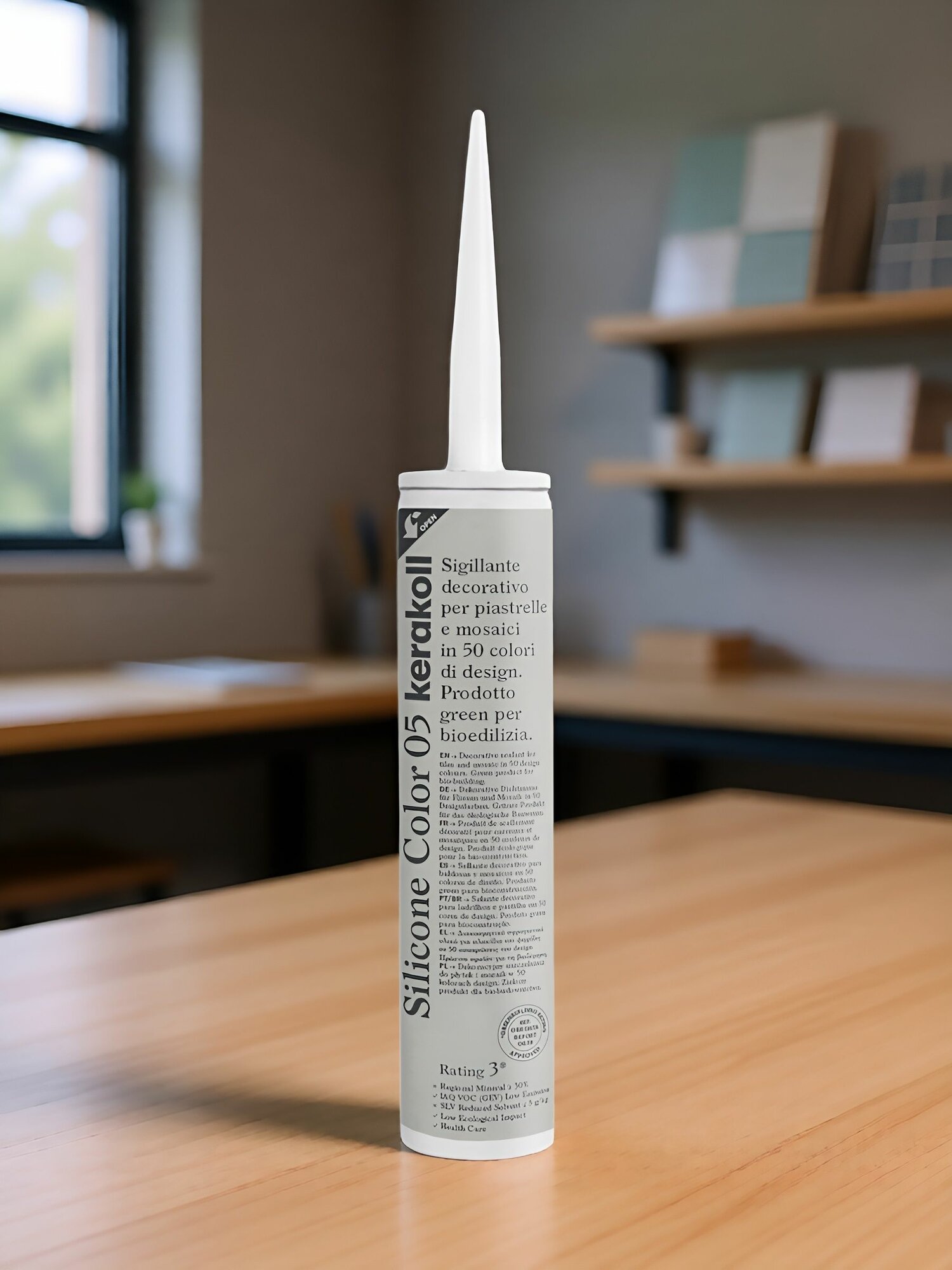 Декоративный клей-герметик Kerakoll Silicone Color №05 Серовато-Белый 310 мл