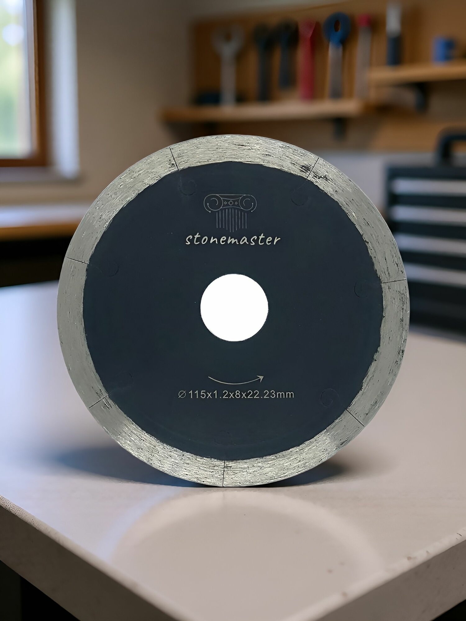 Диск алмазный по керамограниту "Т" STONEMASTER Д115/1.2/8/22.23мм для УШМ