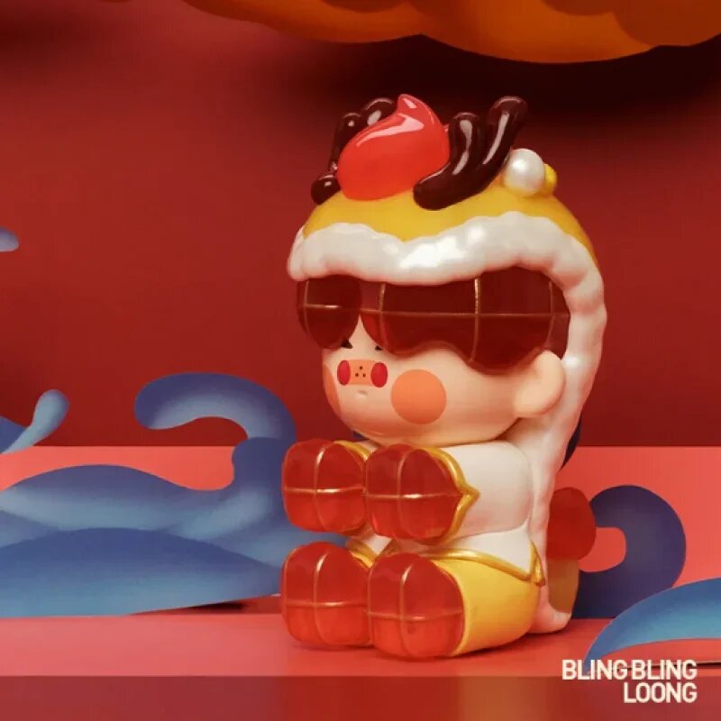 POP MART Loong Presents the Treasure Series Фигурки из Mystery Box BLING BLING LOONG