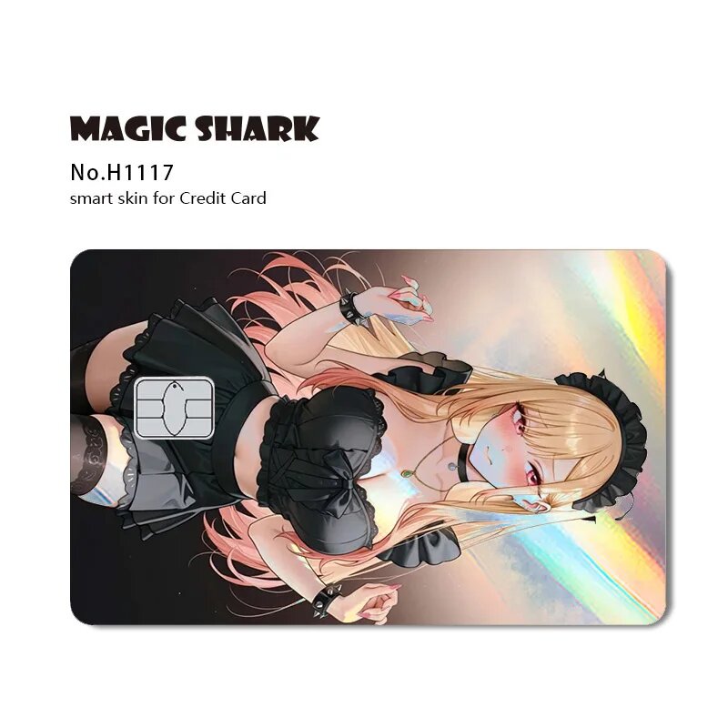 Голографическая наклейка Magic Shark для карт H1117, No Chip
